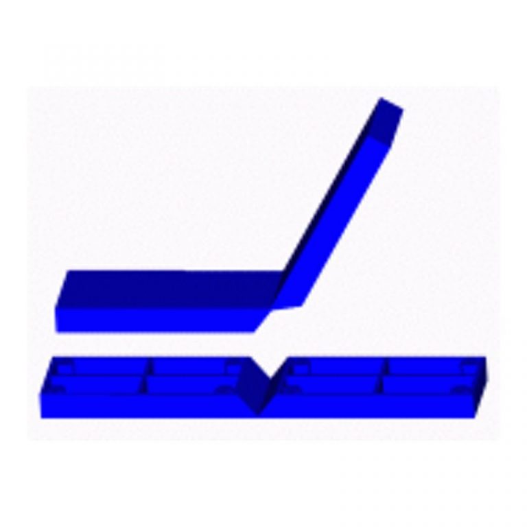 Calzos plásticos dobles para acristalar 90 mm x 20 mm - Satecris